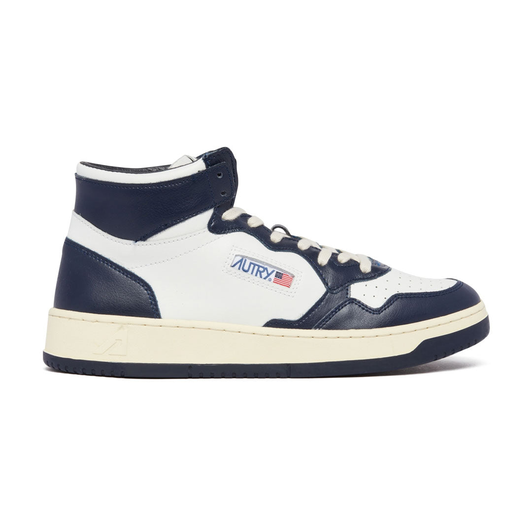 AUTRY Udsalg! Medalist Mid top sneakers - hvid/navy blå – HAUSFRAU